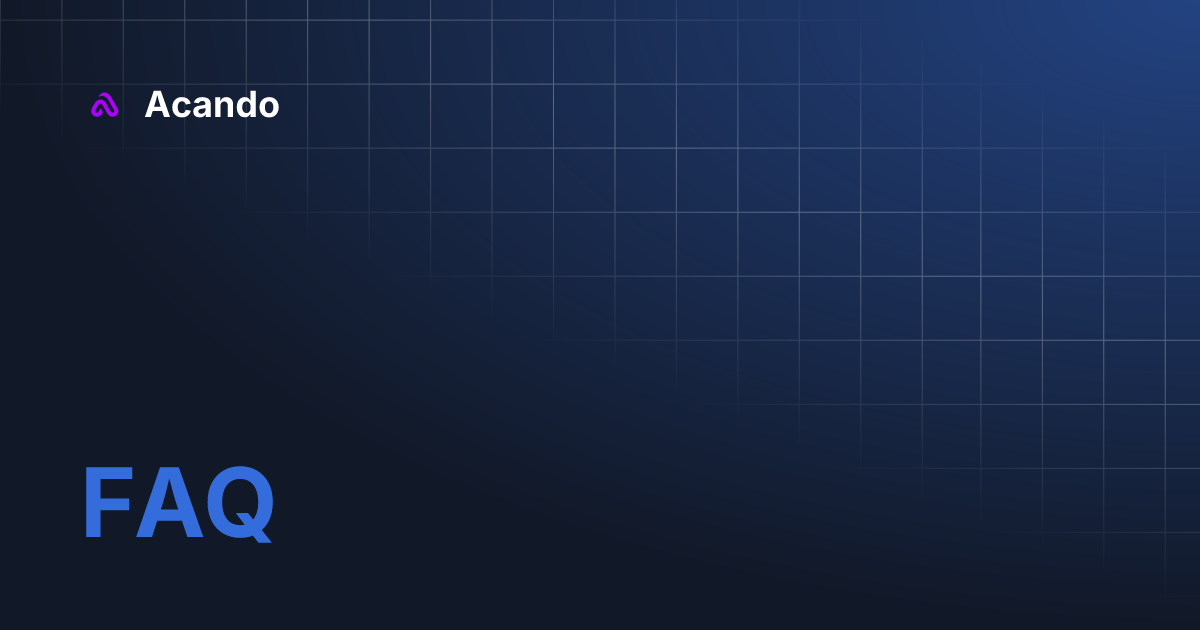 FAQ | Acando